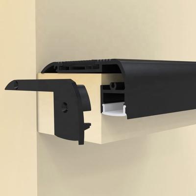Cina materiale T5 della lega di alluminio di colore del nero di profilo del pannello di carta e gesso LED di 1m 2m 6063 in vendita