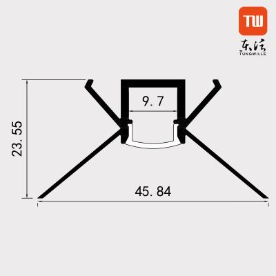 Cina ampio profilo messo del pannello di carta e gesso LED di 13mm per il soffitto architettonico del gesso in vendita