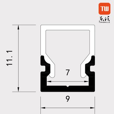 Cina Profilo montato di superficie della lega di alluminio 6063 LED con il piegamento dell'elaborazione di Decoiling in vendita