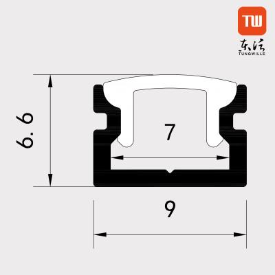 Cina Materiale di alluminio montato superficie del profilo 6063 del LED di forma quadrata per l'armadio da cucina in vendita