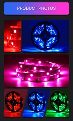 Cina OEM telecomandato infrarosso chiave delle lampade fluorescenti 12V 44 variopinti di RGB Inteligente LED in vendita