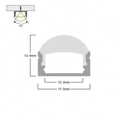 Cina Profilo di alluminio montato espulso del LED, profilo flessibile della scala con l'OEM del LED in vendita