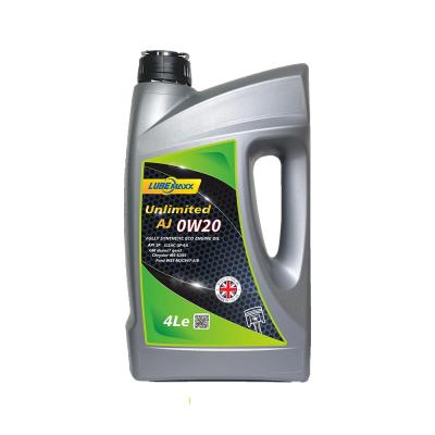 China Motorolie tegen slijtage voor personenauto's AJ 0W-20 voor hybride voertuigen Te koop