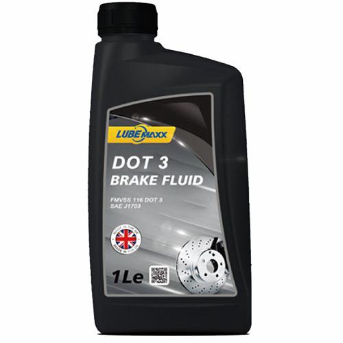 Quality Lubemaxx DOT 3 Brake Fluid Corrosion Resistant Meets FMVSS No 116 DOT3 Standards for sale