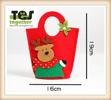 Китай Christmas apple handbag/ Felt bag /Nonwovens/Festival /gift/child продается