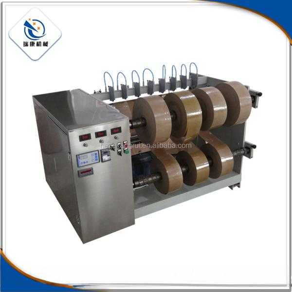 Quality Jumbo Roll Adhesive Tape Slitter For Cloth PE Non Woven Fabric Electric Driven for sale