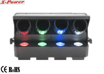 Cina IL DJ AMERICANO Zipper 4-Head l'effetto PL-83 dell'analizzatore del rullo rispecchiato luci del carrello principale barilotto del quadrato RGBW in vendita