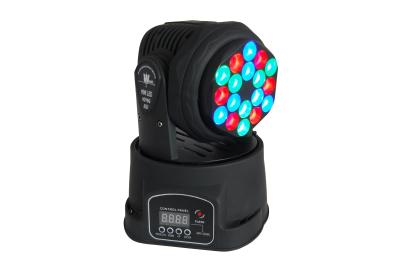 Cina CREE LED del fascio 18X3W del carrello delle luci DMX 512 LED del carrello di RGB LED mini in vendita