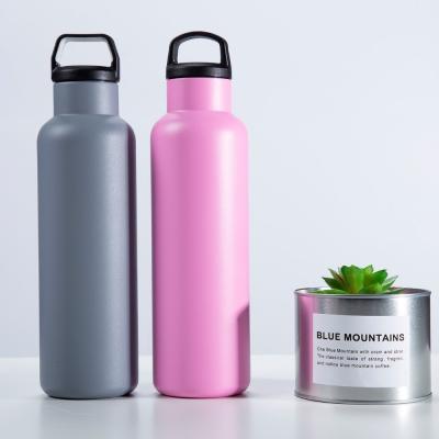Cina La bocca standard mette in mostra le bottiglie di acqua di acciaio inossidabile con i coperchi colanti della prova in vendita
