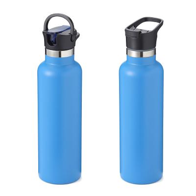 Cina La bocca standard mette in mostra le bottiglie di acqua di acciaio inossidabile con i coperchi colanti della prova in vendita