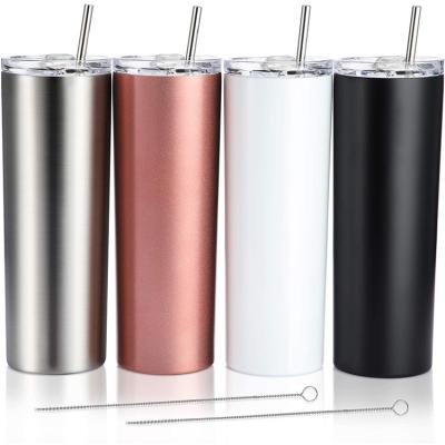 Cina Chiavetta With Straw 20oz 30oz degli spazii in bianco di sublimazione di vuoto di acciaio inossidabile in vendita