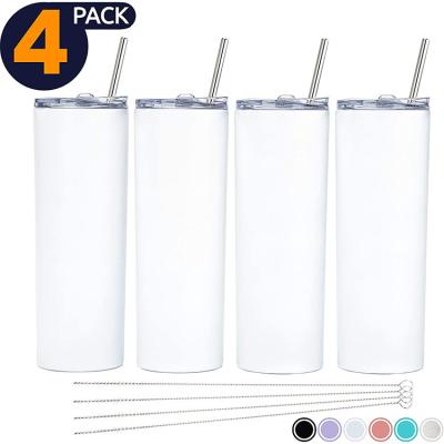 Cina Chiavetta With Straw 20oz 30oz degli spazii in bianco di sublimazione di vuoto di acciaio inossidabile in vendita