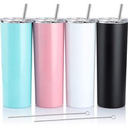 Cina Chiavetta With Straw 20oz 30oz degli spazii in bianco di sublimazione di vuoto di acciaio inossidabile in vendita