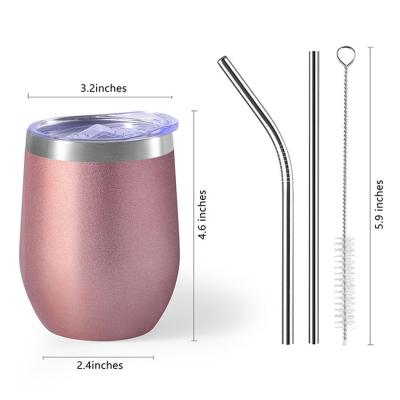 Cina Chiavetta Stemless With Clear Lid del vino della tazza 8oz 12oz di viaggio di acciaio inossidabile in vendita