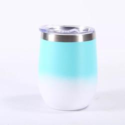 Cina Chiavetta Stemless With Clear Lid del vino della tazza 8oz 12oz di viaggio di acciaio inossidabile in vendita