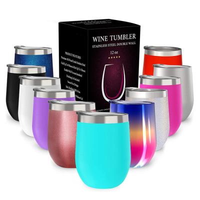 Cina Il vuoto doppio di marmo della tazza di acciaio inossidabile ha isolato le chiavette 8OZ del vino in vendita
