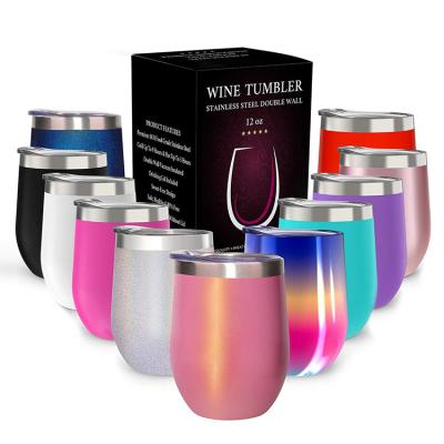 Cina Il vuoto doppio di marmo della tazza di acciaio inossidabile ha isolato le chiavette 8OZ del vino in vendita