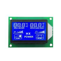 China Custom HTN LCD Display Screen 2.8V 3.2V Full Semi Transparent Mode White LED Backlight for sale
