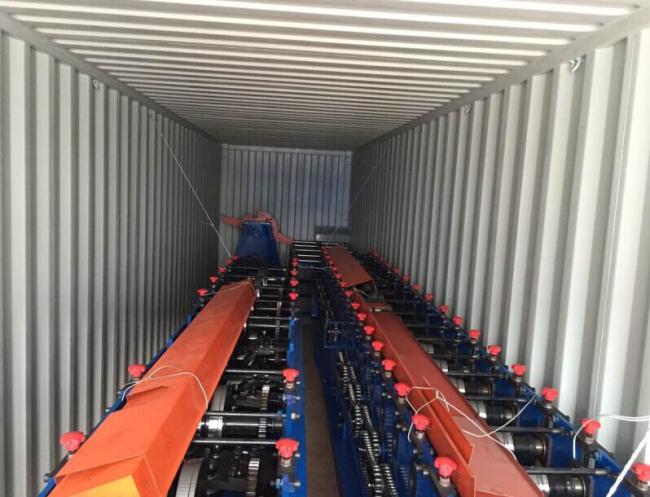 Standing Beam Roof Panel Roll Forming Machine 4 - 8m / min 16 Stations