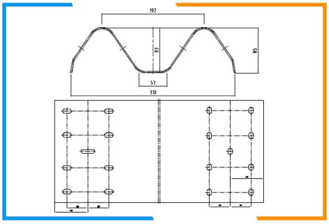 2016 hot sale Road Used Hydraulic Galvanized Steel High Way Guardrail Roll Forming Machine