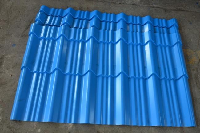Glazed Tile Roof Panel Roll Forming Machine 0.3mm - 0.8mm Romantile Orientile 3