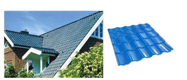 Glazed Tile Roof Panel Roll Forming Machine 0.3mm - 0.8mm Romantile Orientile 5