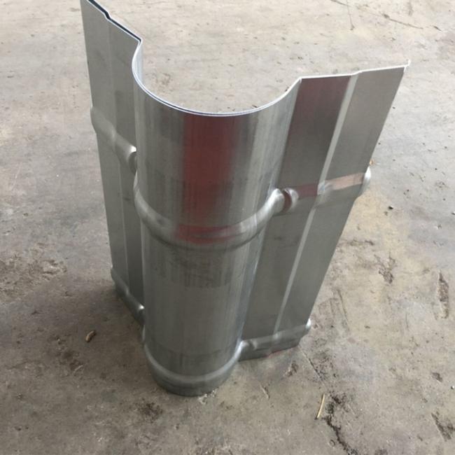 SGS 10m/Min Tile Ridge Cap Roll Forming Machine Roller Coated With Chrome 4