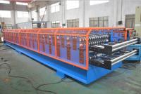 China Double Layer Color Coated Steel Roof Panel Roll Forming Machine 18 Stations 8-12m/min PLC Control for sale
