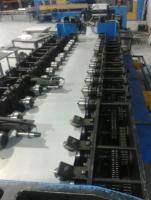 China Chain Drive Longspan Steel Shelf Panel Roll Forming Machine Fully Automatic PLC Control 5.5KW for sale