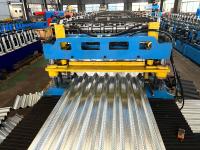 China PLC Touch Screen Control Deck Floor Panel Roll Forming Machine 28 Stations 22KW for sale
