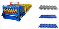 China Step Glazed Tile Roll Forming Machine 16 Stations 0.3-0.8mm Thickness for sale