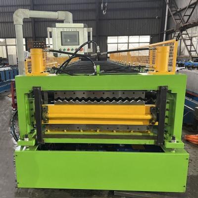 China 0.12mm - 0.4mm PPGI Dubbel Laagbroodje die Machine met Trapezoïdaal vormen Golf for sale