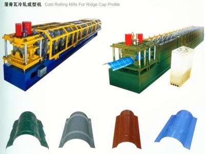 Cina 4KW ha colorato il rotolo d'acciaio del cappuccio di Ridge della glassa che forma il grado H alto dell'attrezzatura 3.0T 300 d'acciaio in vendita