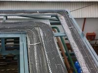 China PLC Touch Screen Cable Tray Roll Forming Machine 0.4-2.5mm Thickness 100-600mm Width for sale