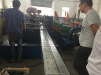 China PLC Touch Screen Cable Tray Roll Forming Machine 0.4-2.5mm Thickness 100-600mm Width for sale