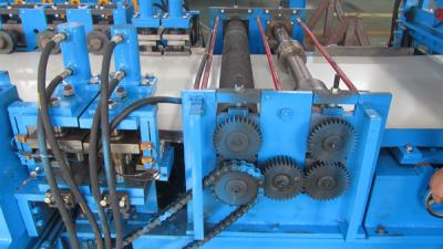 China Single Chain Driving System Fire Damper Roll Forming Machine Hydraulic Cutting for sale