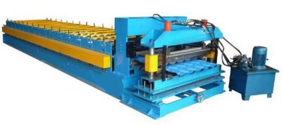 China 7.5kw Glazed Tile Roof Roll Forming Machine 5 Ton Passive Decoiler Roll Form Machines for sale