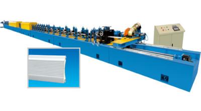 China PU Shutter Door Roll Forming Machine 0.27 - 0.4mm 55mm 77mm With 3T Decoiler for sale