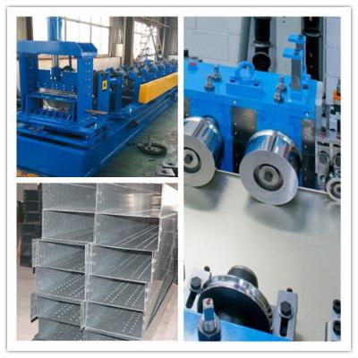 China Cold Rolled Steel 11Kw Cable Tray Making Machine Servo Feeding 10 Meters / Min for sale