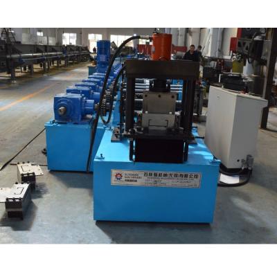 중국 2 밀리미터 중도리 롤 성형기 탄소강 수압 커팅 Ｃ Ｕ 채널 22KW 판매용