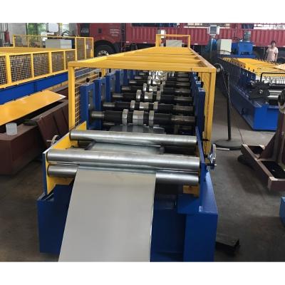 China 0.8mm Roof Wall Panel Roll Forming Machine Color Coated Aluminum Soffit Fascia Flush Liner for sale