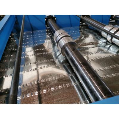 China 1.5 Inches B Deck Floor Roll Forming Machine 0.8mm - 1.5mm Composite for sale