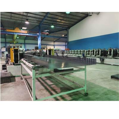 China Galvanized Steel Perforated 200-1000mm Width Adjustable Moderate Cable Tray Roll Forming Machine for sale