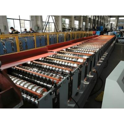 China Composite Deck Floor Roll Forming Machine 0.8mm - 1.5mm Galvanized Steel Structure for sale