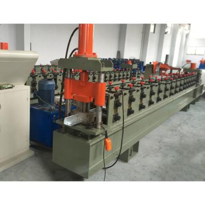 China 1.0-2.0mm Thickness Sectional Garage Door Support Guide Rail Track Sliding Roll Forming Machine for sale