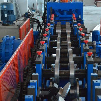 China Cold Rolled Lipped CZ Purlin Roll Forming Machine , Galvanized Cold Forming Machine for sale
