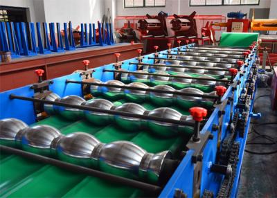China Automatic Glazed Tile Roll Forming Machine , Step Tile Making Machine 380V 50HZ for sale