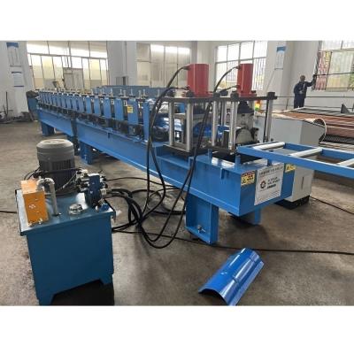 China Galvalume PPGI Roofing System Ridge Capping Roll Forming Machine met 0,3-0,8 mm dikte metalen staal Te koop