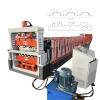 China 2 3 Inch Composite Type B Deck Double Layer Floor Roll Forming Machine 0.8-1.2mm for sale