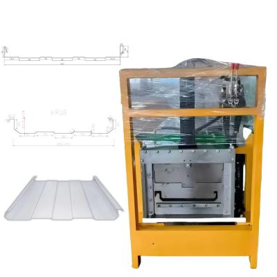 China Machine de formage de rouleaux de tôle de toit à couture stationnaire portable KR18 SSR for sale